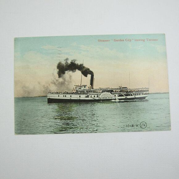 Other | Ship Postcard Steamer Garden City Leaving Toronto Canada ...